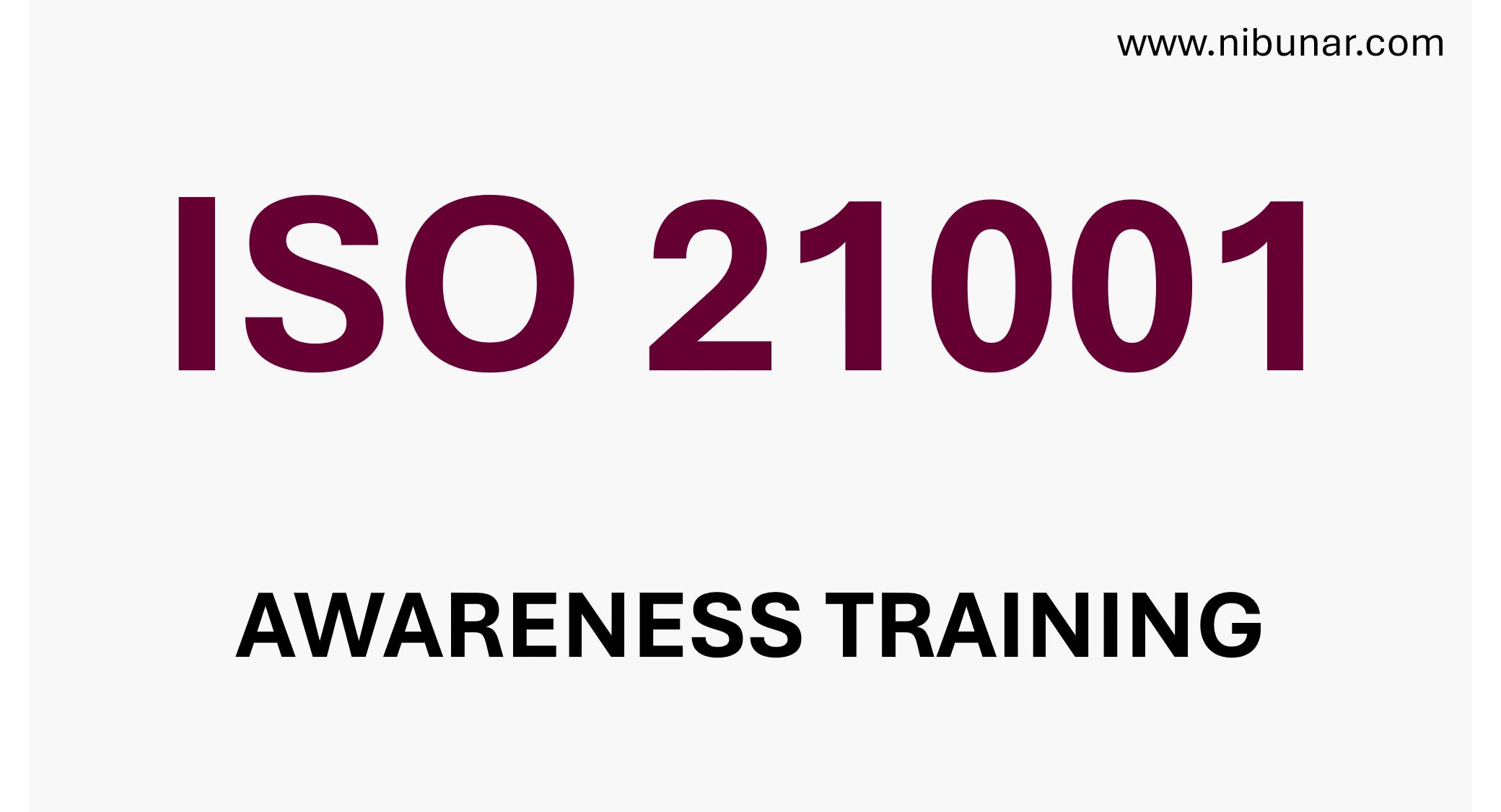 ISO 21001 Awareness Training